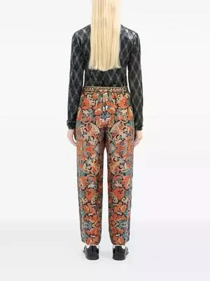 PIERRE-LOUIS MASCIA Tapestry-print Silk Trousers