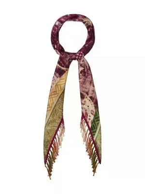 PIERRE-LOUIS MASCIA Geometric-pattern Fringed-edges Scarf - Neutrals