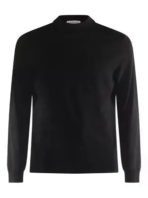 ZANONE Mock-neck Long-sleeve Sweater - Black