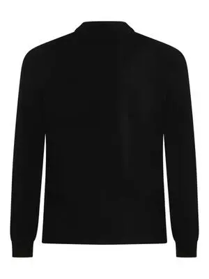 ZANONE Mock-neck Long-sleeve Sweater - Black
