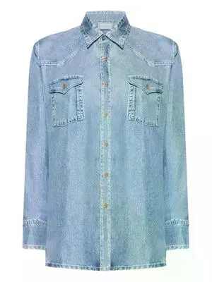 PIERRE-LOUIS MASCIA Buttoned Pocket Silk Shirt