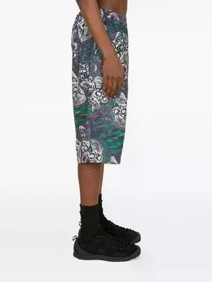 PERKS AND MINI Skull Print Drawstring Shorts