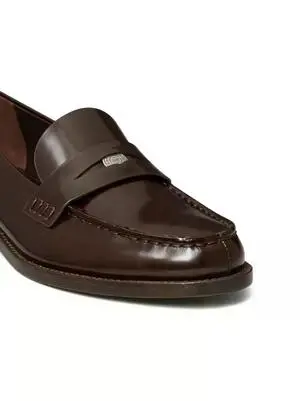 Tory Burch Classic Calf Leather Penny Loafers