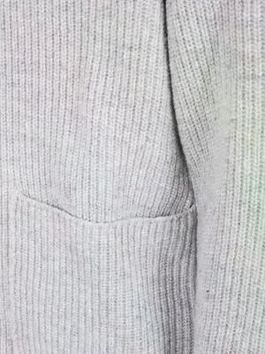 LARDINI Ribbed Wool Cardigan