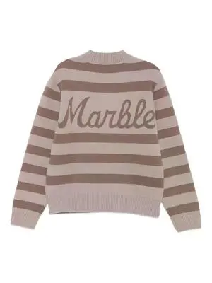 BLUEMARBLE Striped Crew-neck Sweater