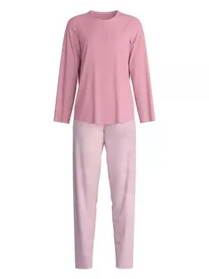 CALIDA Henley-neck Striped Pyjama - Pink