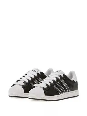 Adidas Shell-toe Three-stripe Sneakers - Black