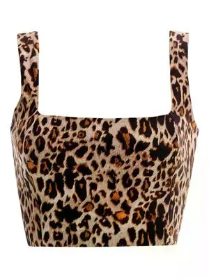 Agua Bendita Leopard-print Top