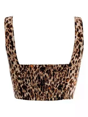 Agua Bendita Leopard-print Top