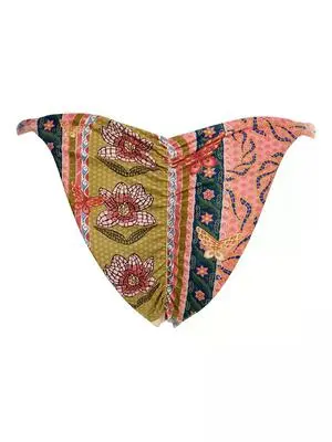 Agua Bendita Floral-print Triangle Bikini