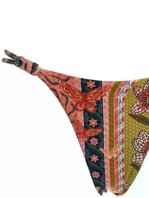 Agua Bendita Floral-print Triangle Bikini