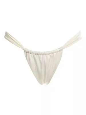 Agua Bendita Tie-side Bikini Bottom - White