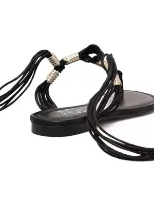 Agl Leather Lace-up Sandals