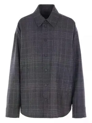 Balenciaga Checked Wool Shirt