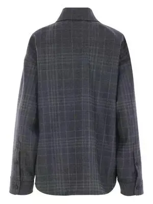 Balenciaga Checked Wool Shirt