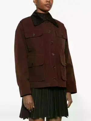 Aspesi Corduroy-collar Buttoned Jacket