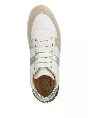 Agl Metallic-panel Studded Sneakers
