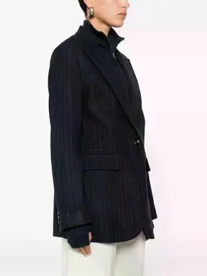 TRUE AVENUE Pinstripe Single-breasted Blazer