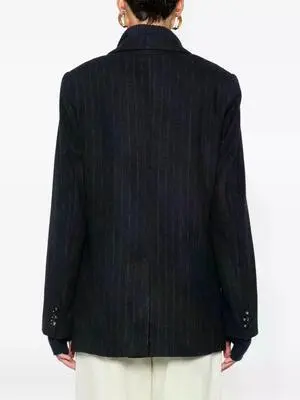 TRUE AVENUE Pinstripe Single-breasted Blazer