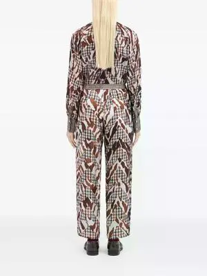 PIERRE-LOUIS MASCIA Houndstooth-pattern Trousers