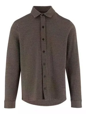 Vince Check-print Shirt - Brown