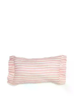 AMUSE LA BOUCHE Stripe Ruffle Cushion Cover - Neutrals