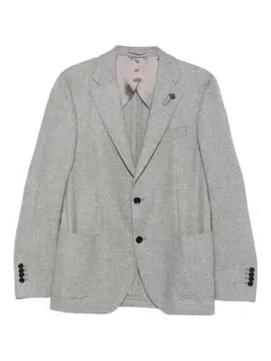 LARDINI Herringbone Button Jacket