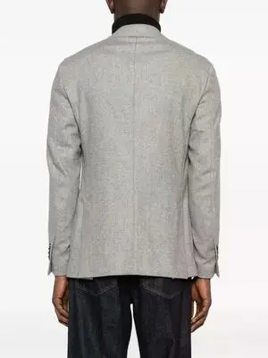 LARDINI Herringbone Button Jacket