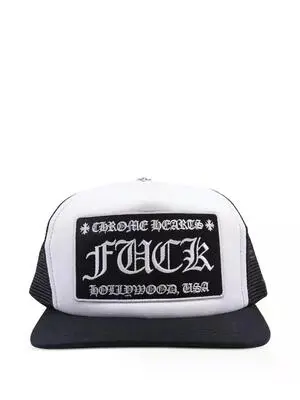 Chrome Hearts Slogan-embroidered Cap - Black