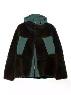 Sacai Faux-shearling Panelled Jacket