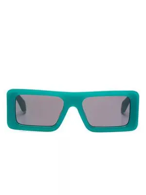 Off-White Rectangle-frame Sunglasses - Green