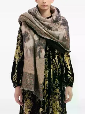 PIERRE-LOUIS MASCIA Geometric-pattern Scarf - Neutrals