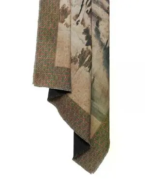 PIERRE-LOUIS MASCIA Geometric-pattern Scarf - Neutrals