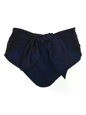Johanna Ortiz Bow-detail Bikini Bottom - Blue
