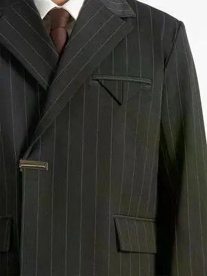 Manière De Voir Gaston Double Breasted Pinstripe Suit Jacket
