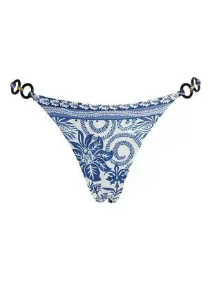 Agua Bendita Ring-detail Bikini Bottom - White