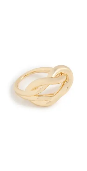 Lele Sadoughi Knotted Ring - Gold 720