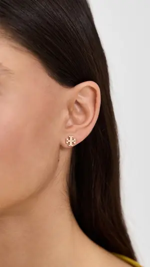 Tory Burch Icon Stud Earrings - Tory Gold