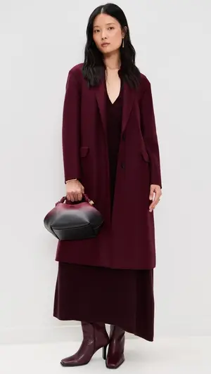 Harris Wharf London Chester Pressed Wool Coat