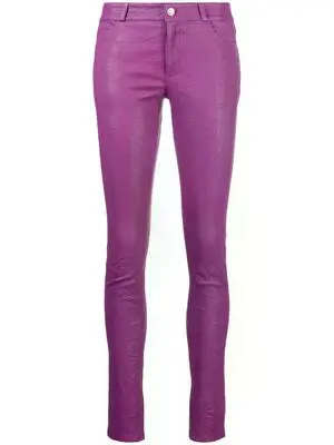 Zadig&Voltaire Phlame Crinkled Leather Trousers