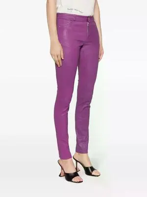 Zadig&Voltaire Phlame Crinkled Leather Trousers