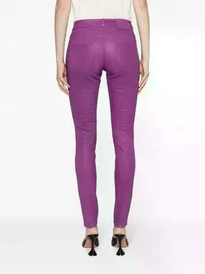 Zadig&Voltaire Phlame Crinkled Leather Trousers