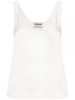 Zadig&Voltaire Satin Tank Top - Neutrals