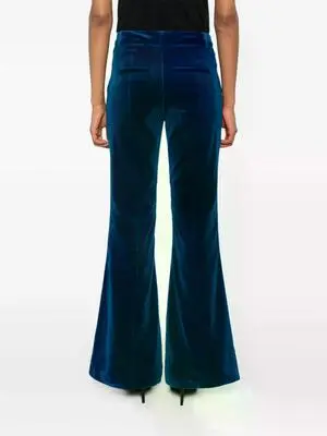 Zadig&Voltaire Flared Velvet Trousers - Blue