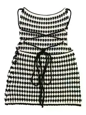 Giuseppe Di Morabito Crochet Check Dress