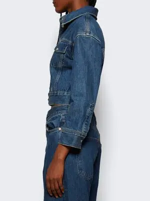 Wardrobe.NYC Denim Crop Jacket