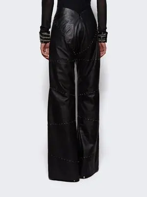 GRACE FAENA The Monarch Leather Pants