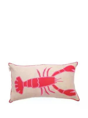 AMUSE LA BOUCHE Lobster Linen Cushion Cover - Neutrals
