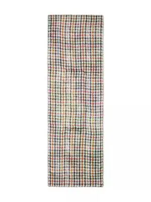 PIERRE-LOUIS MASCIA Houndstooth-pattern Scarf - Brown