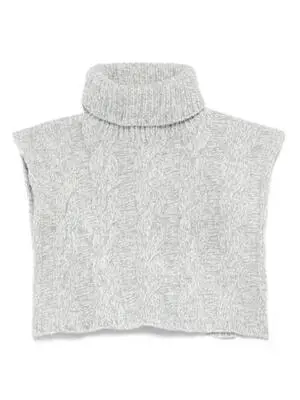 Eleventy Cable-knit Turtleneck Neck Warmer